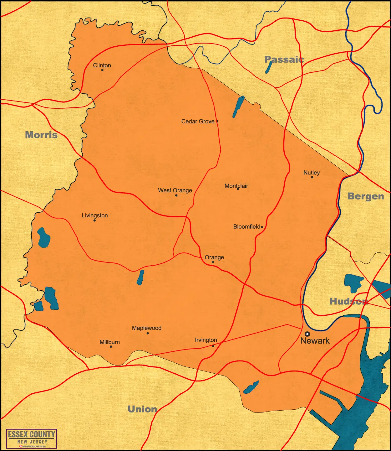 Essex County Map Nj Discover Hidden Gems And Uncover Local Wonders In New Jerseys Vibrant